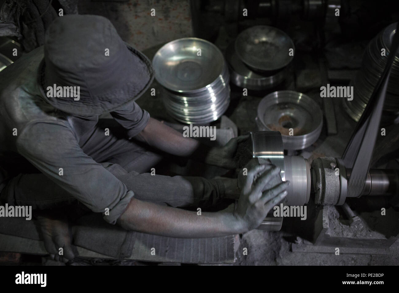 Child labor in aluminium factory hi-res stock photography and images ...
