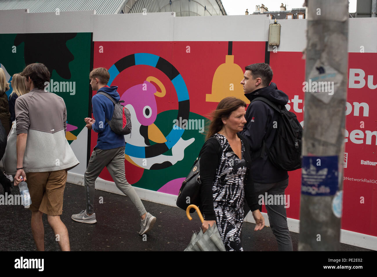 Street art on hoarding in hi-res stock photography and images - Alamy