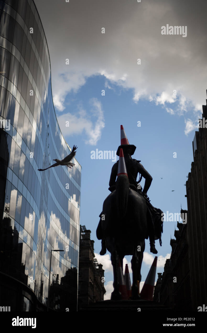 Police cone statue hi-res stock photography and images - Alamy