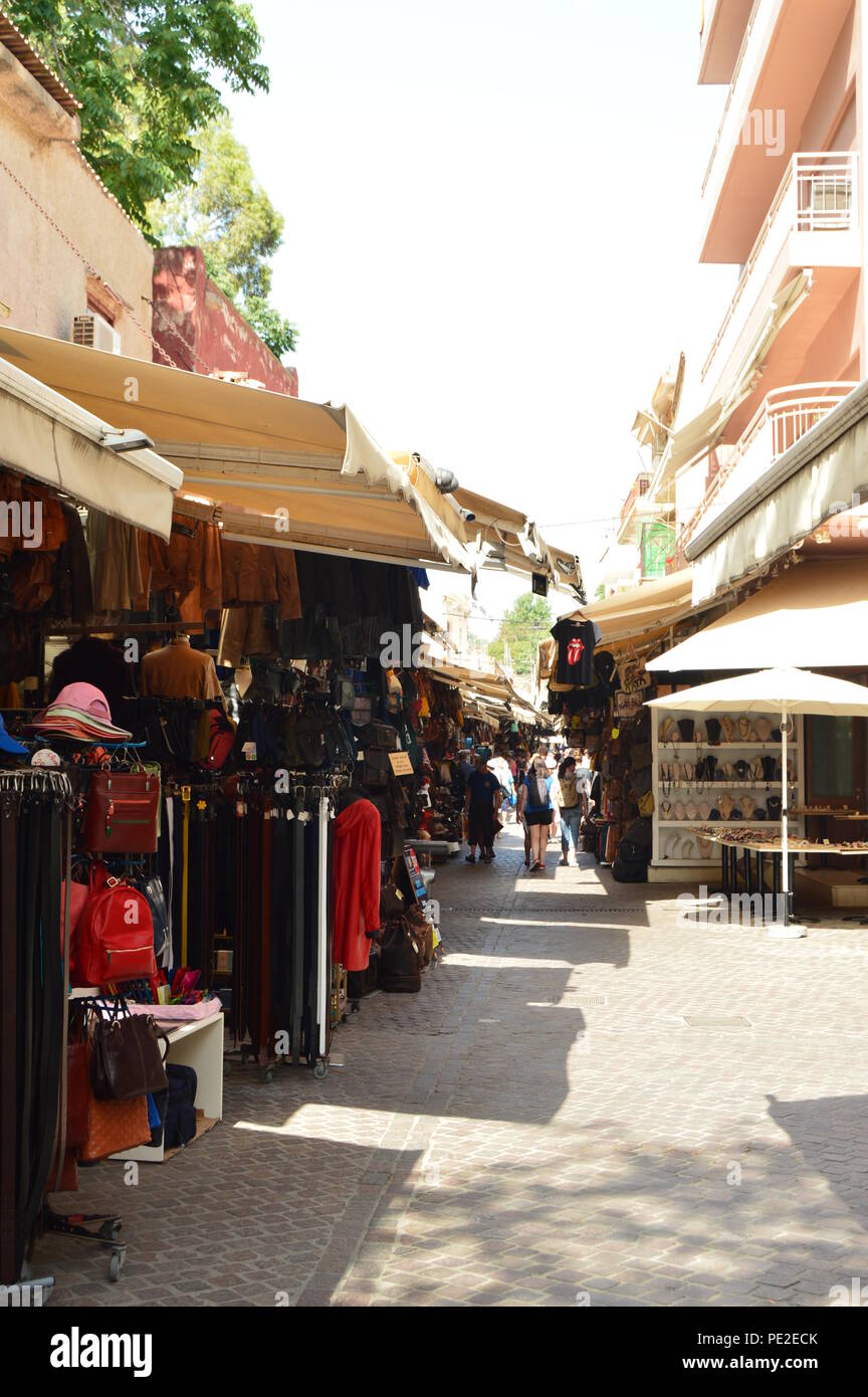 Streets shops chania crete hi-res stock photography and images - Alamy