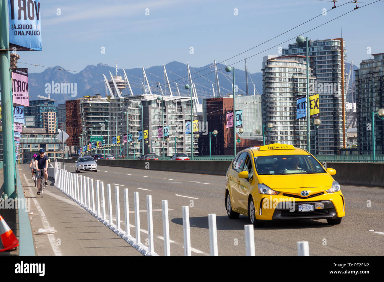 Vancouver yellow cab hi-res stock photography and images - Alamy