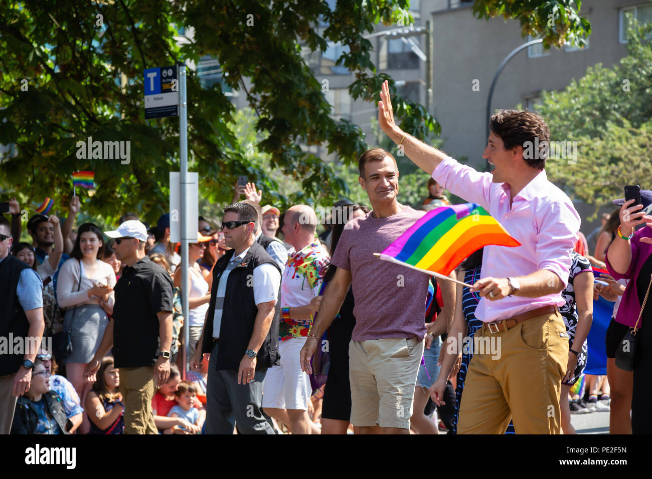 Downtown Vancouver, British Columbia, Canada - August 5, 2018: Canadian ...