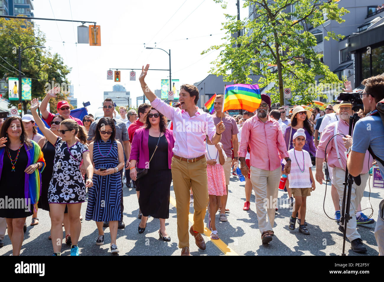 Downtown Vancouver, British Columbia, Canada - August 5, 2018: Canadian ...