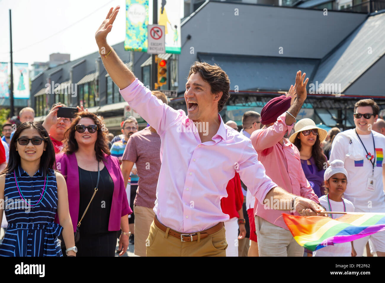 Downtown Vancouver, British Columbia, Canada - August 5, 2018: Canadian ...