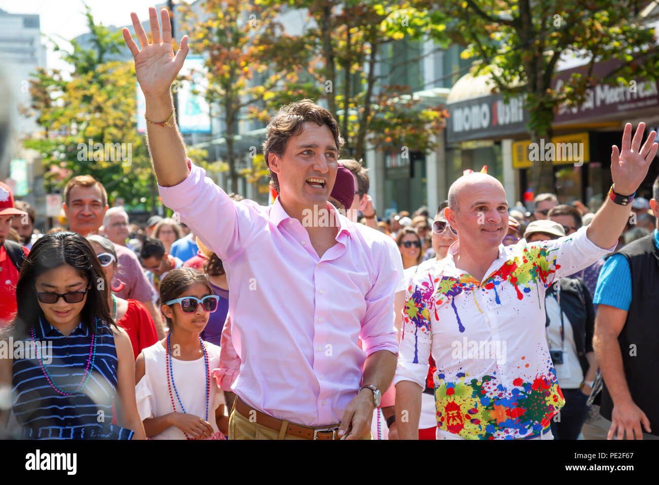 Downtown Vancouver, British Columbia, Canada - August 5, 2018: Canadian ...