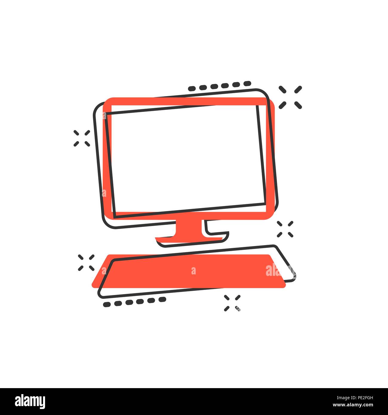 Cartoon pc icon hi-res stock photography and images - Alamy