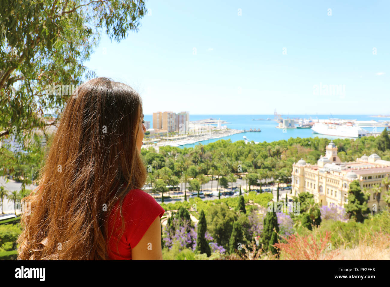 Malaga Spain City Spring Stock Photos & Malaga Spain City Spring Stock ...