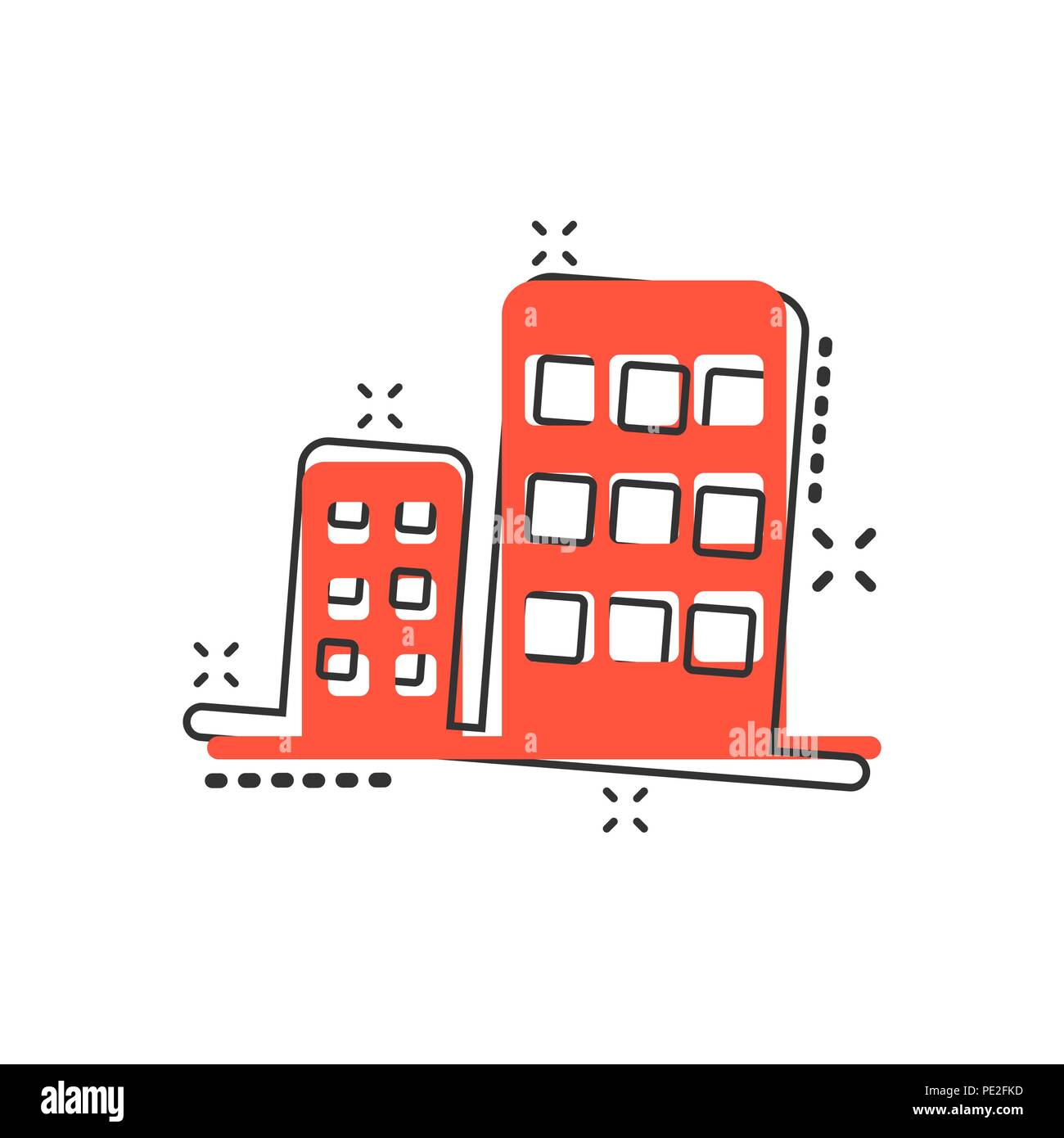 Cartoon building factory structure hi-res stock photography and images ...