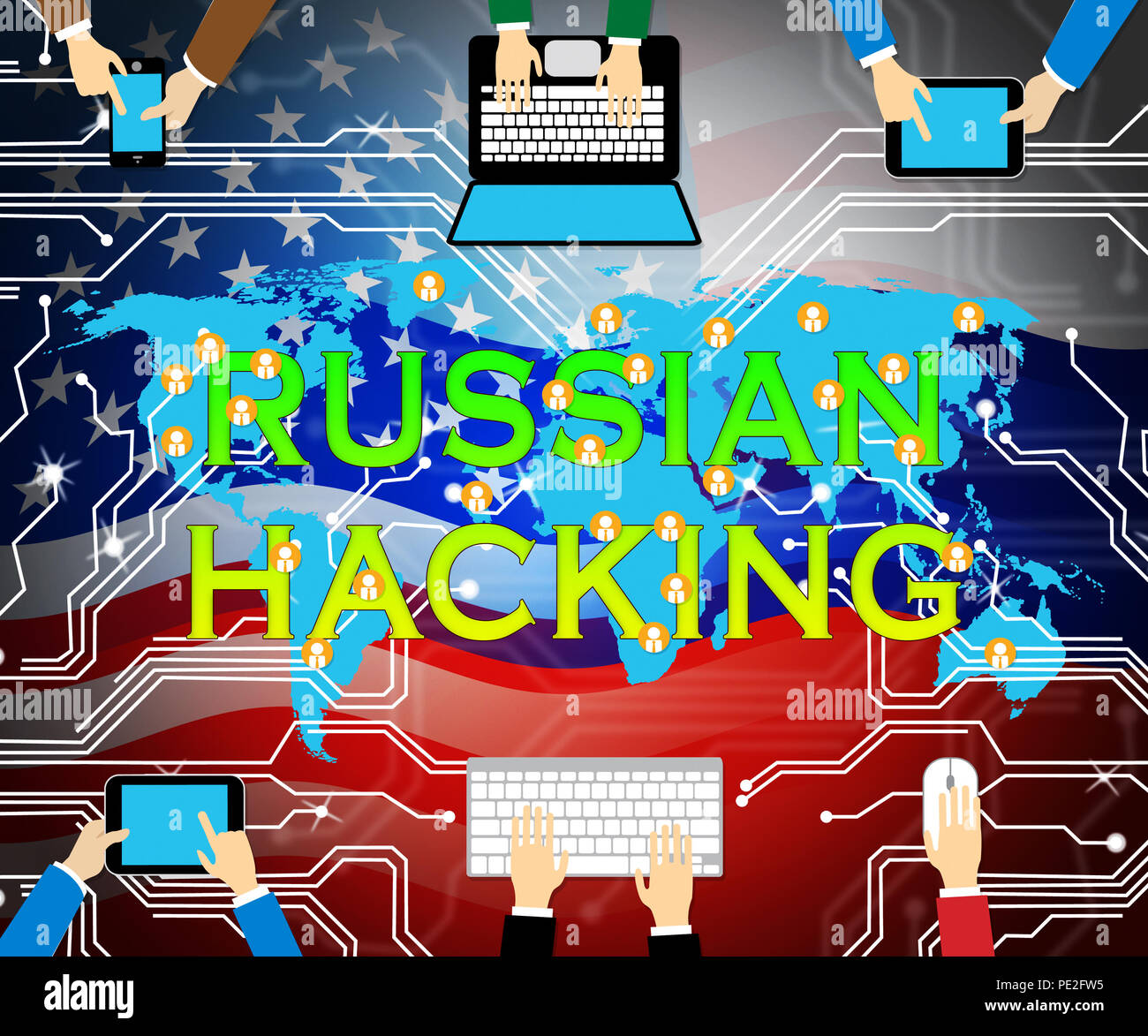 Russia united states hacking hi-res stock photography and images - Alamy