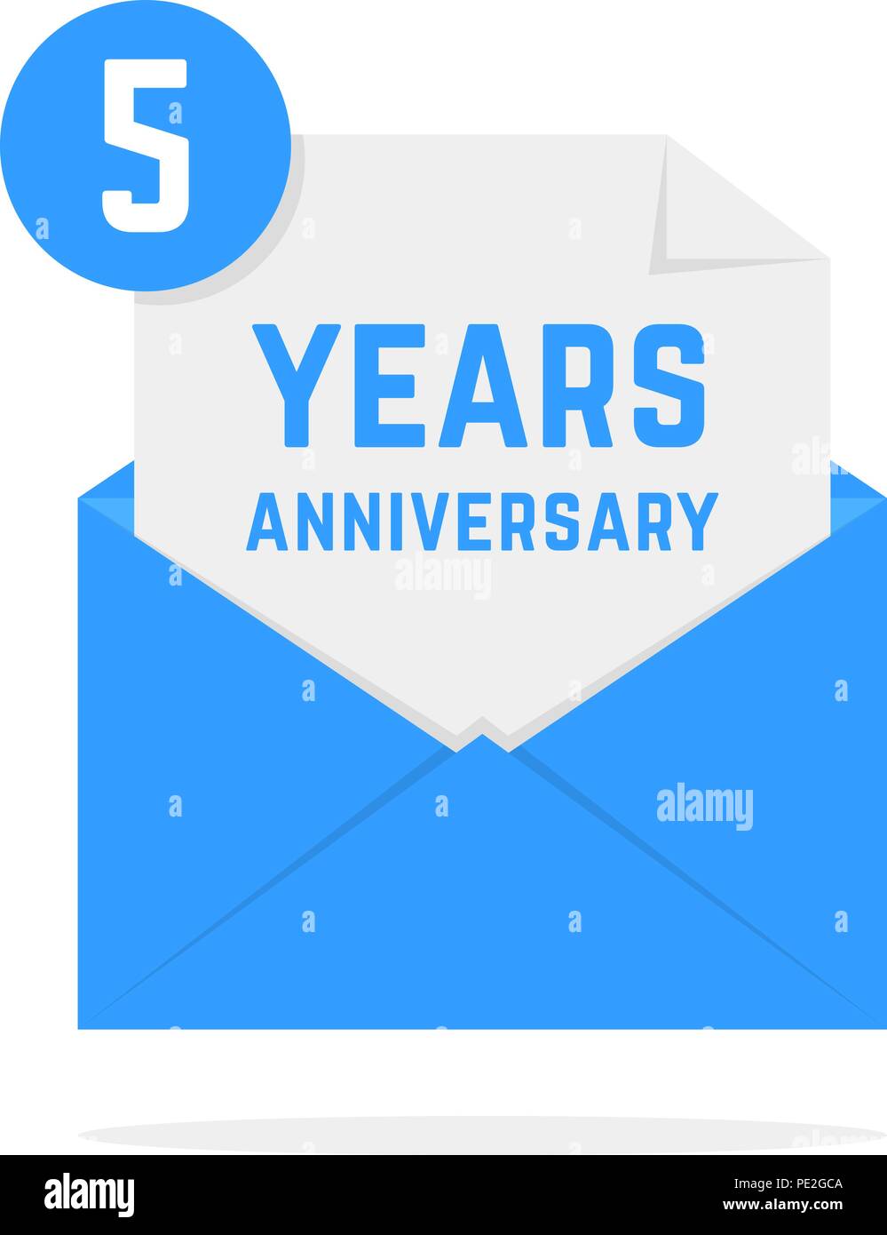 5 years anniversary icon in letter Stock Vector Image & Art - Alamy
