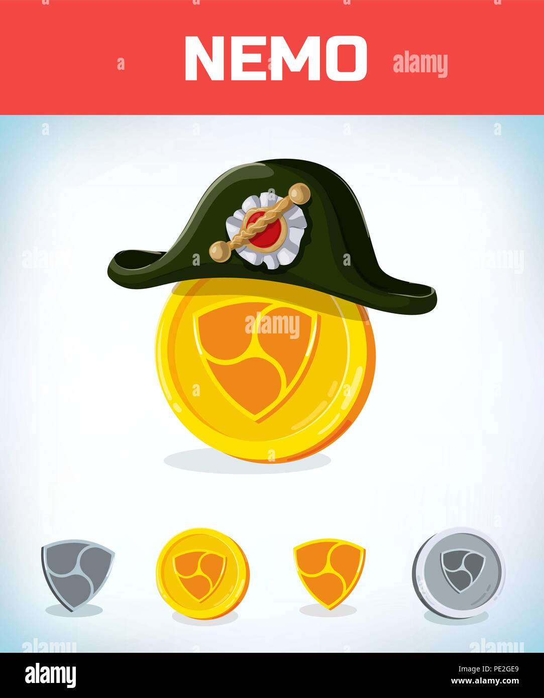 nemo in french Napoleon tricorn hat. nemo. Digital currency. Crypto ...