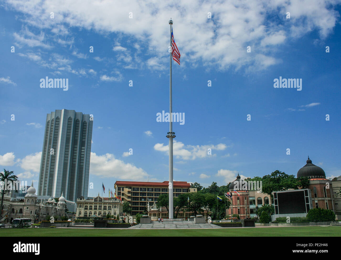 Merdeka square flag hi-res stock photography and images - Alamy