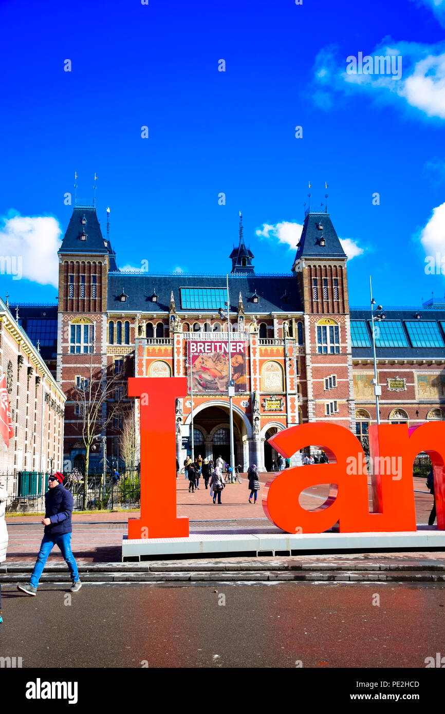 I amsterdam sign museumplein hi-res stock photography and images - Alamy