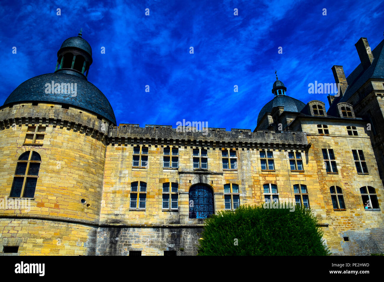 The architecture and grounds of the majestic Chateau de Hautefort in ...