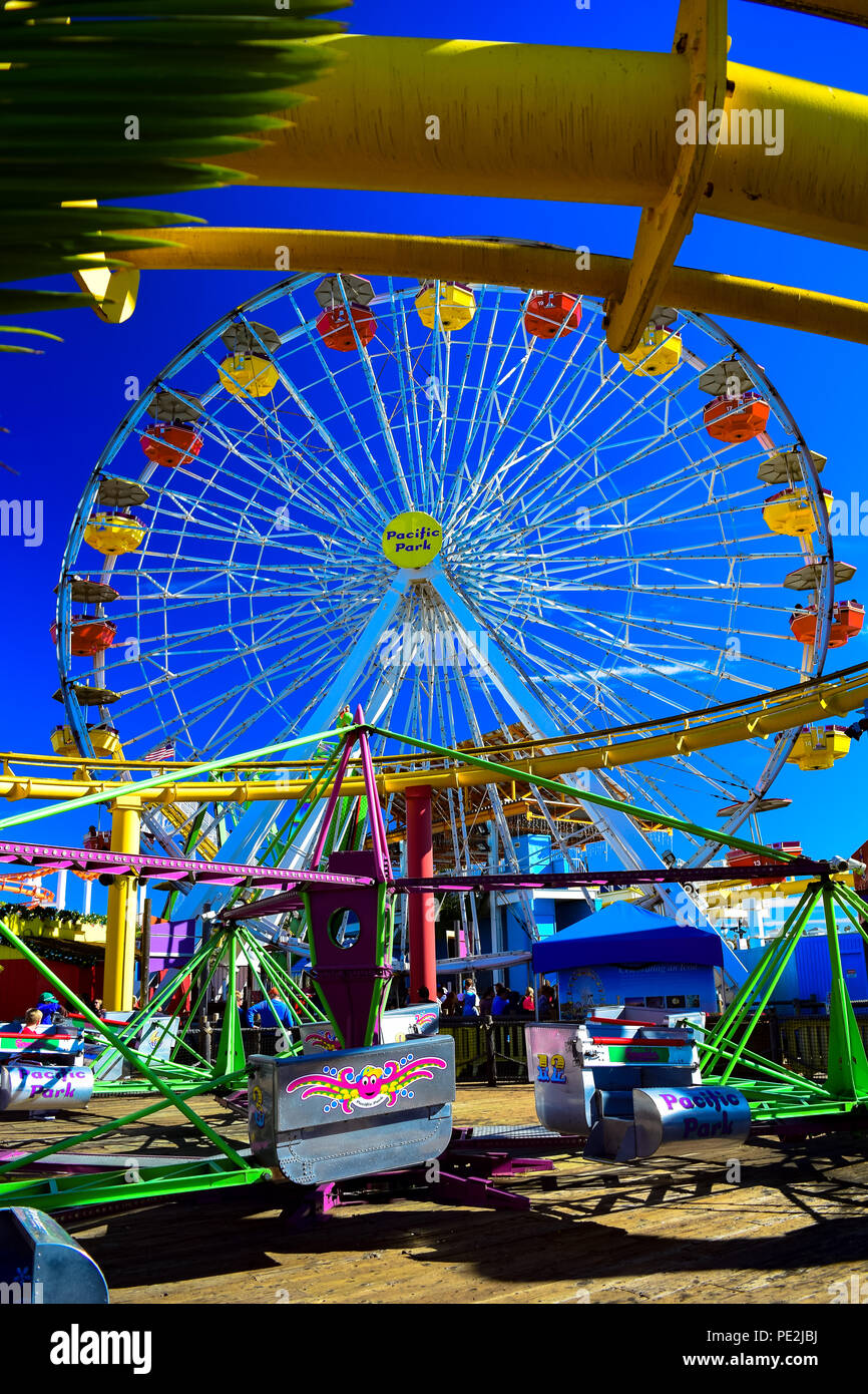 Amusement park ferris wheel roller coaster hi-res stock photography and ...