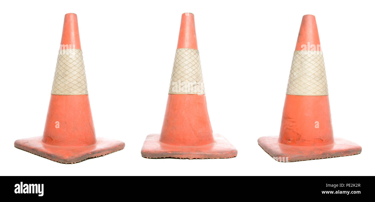 Old traffic cones hi-res stock photography and images - Alamy