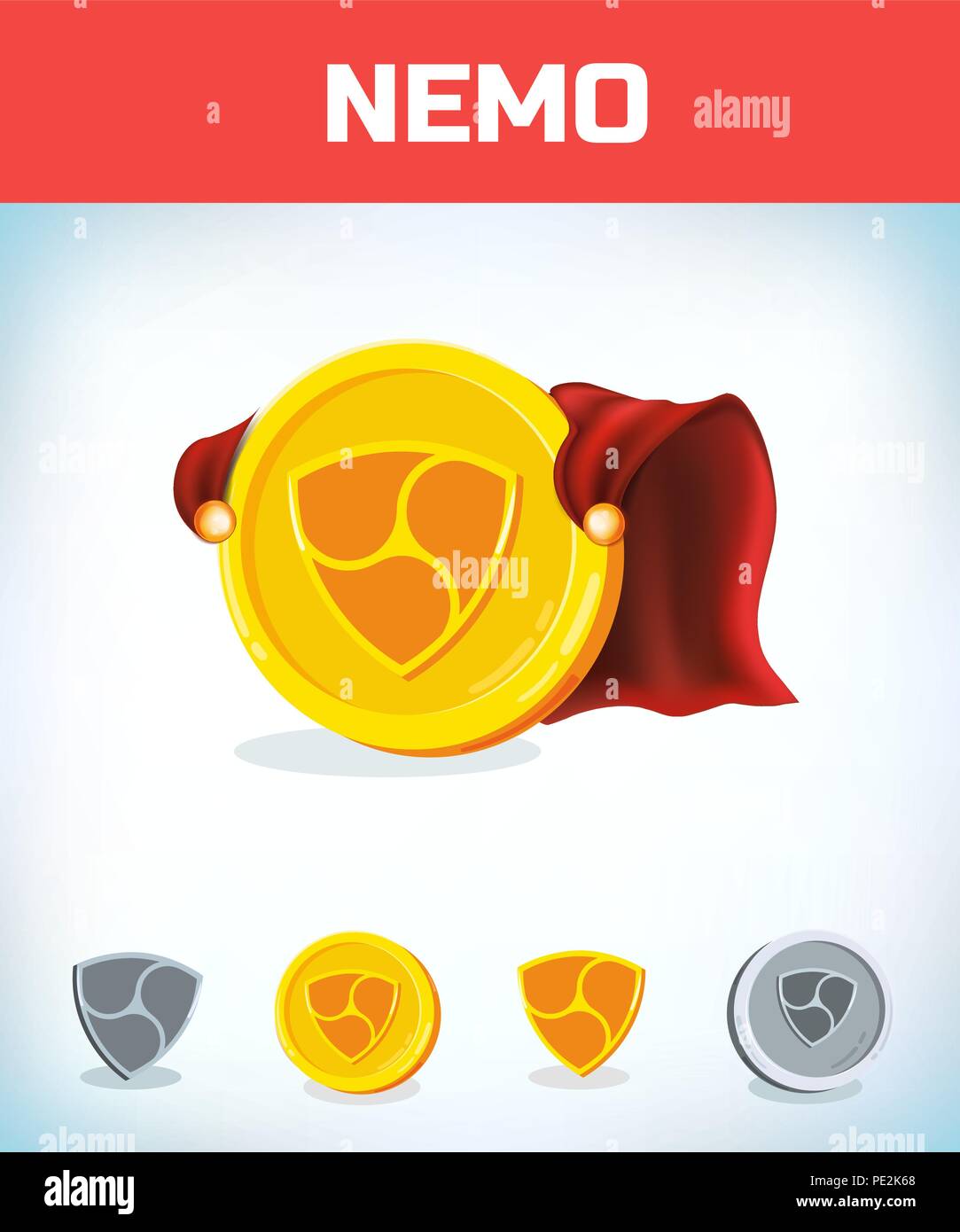 Funny super hero superman businessman flying nemo. Miner bit coin ...