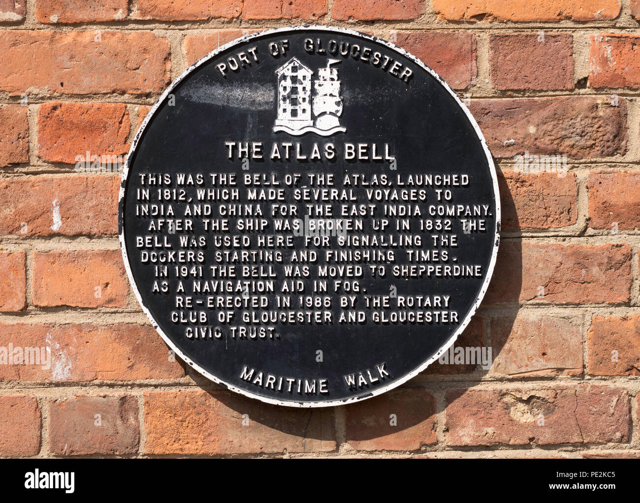 Atlas bell plaque hi-res stock photography and images - Alamy