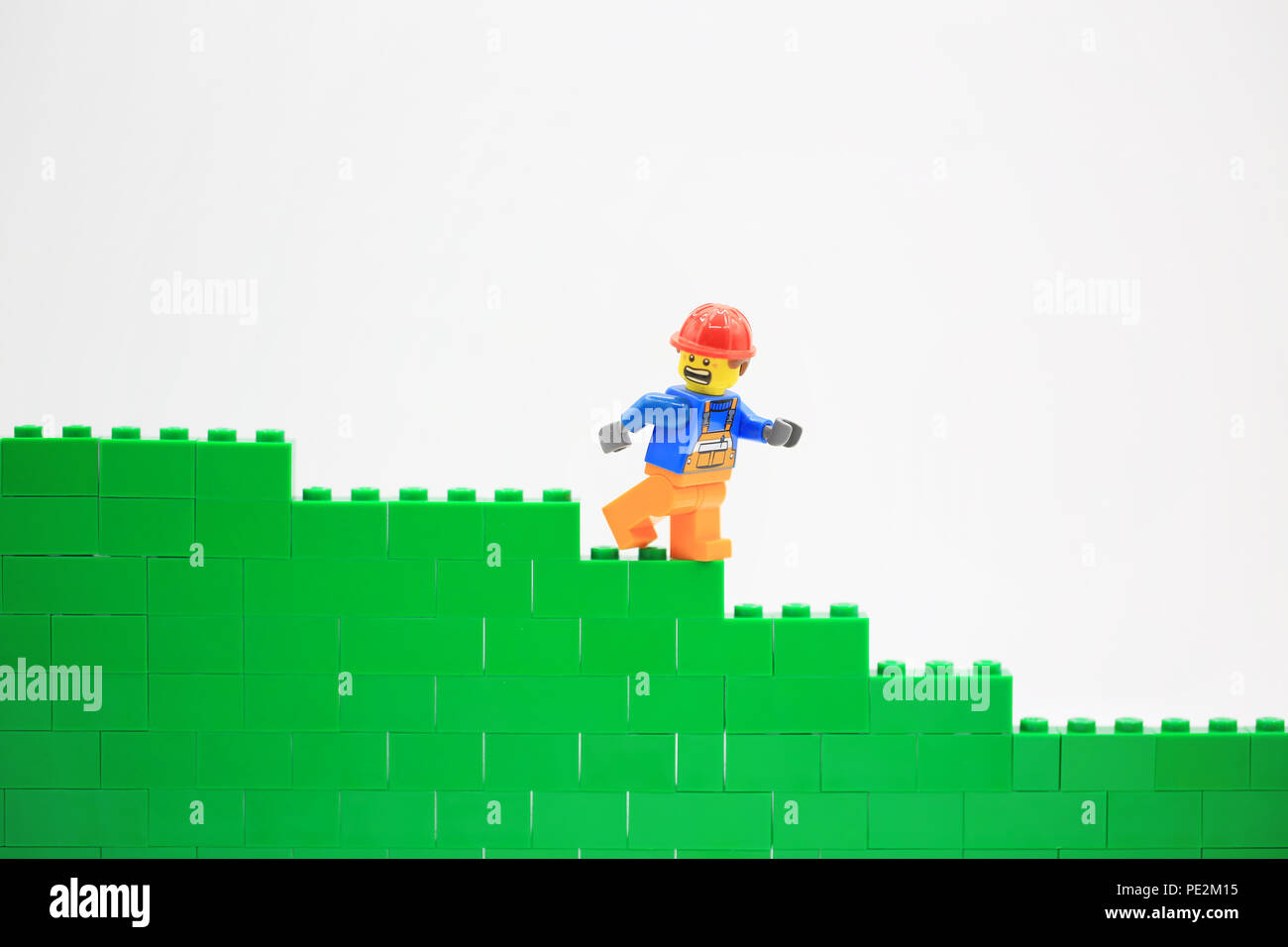 Hong Kong/China, May 25 2018: Studio shot of Lego people, combine from ...