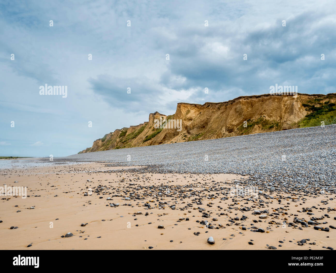 Sheringham cliffs viewed from the beach Stock Photo - Alamy