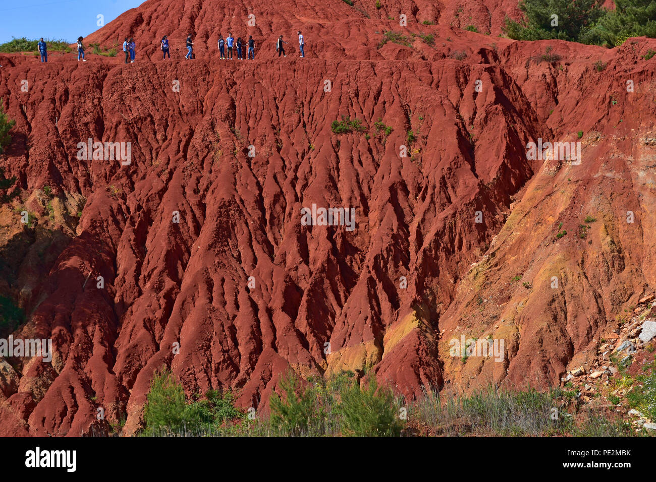 Italy, Otranto, pond of the ancient bauxite quarry. View and details ...