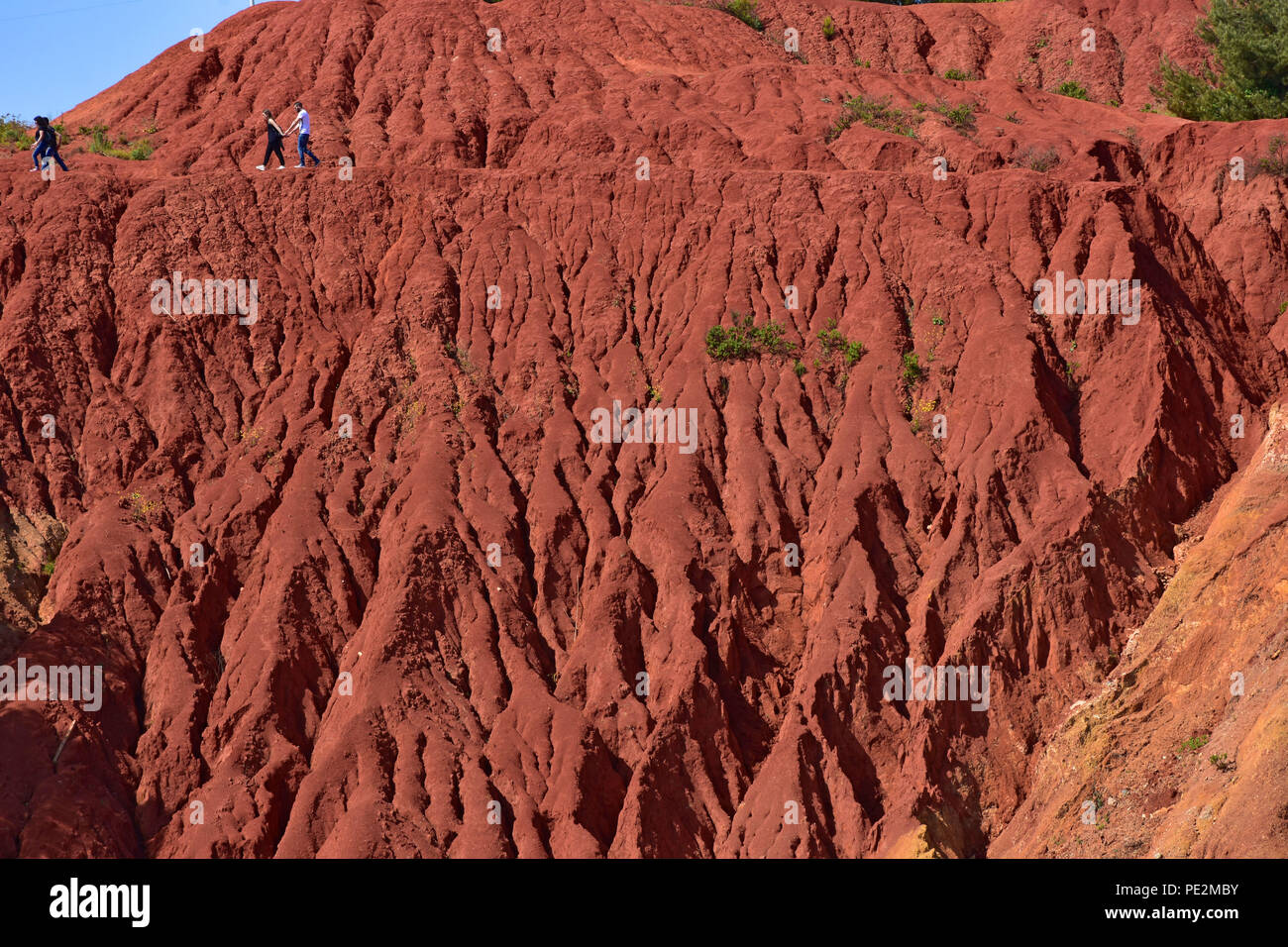 Italy, Otranto, pond of the ancient bauxite quarry. View and details ...