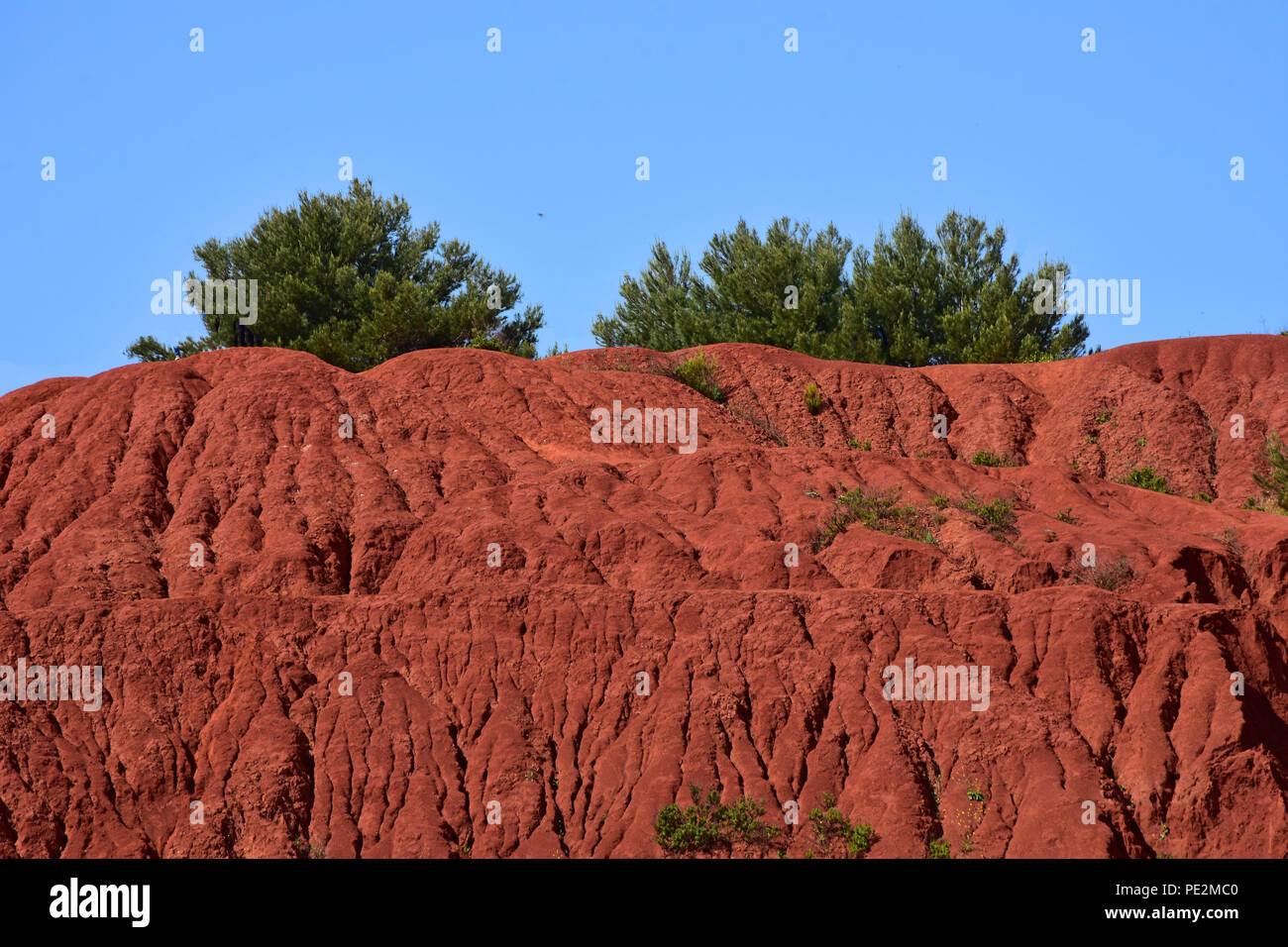 Italy, Otranto, pond of the ancient bauxite quarry. View and details ...