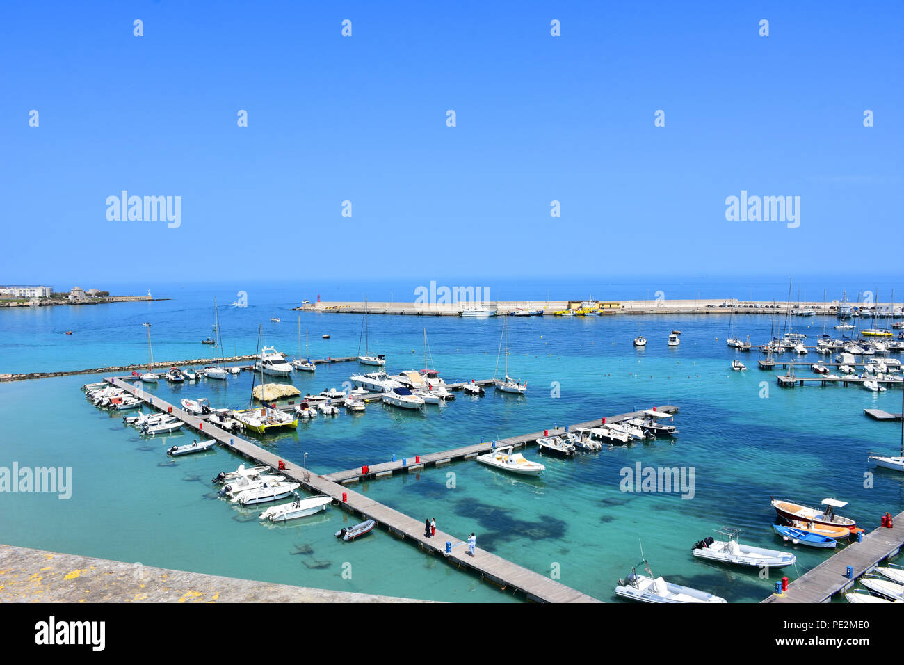 Italy, Otranto, port, view and details Stock Photo - Alamy