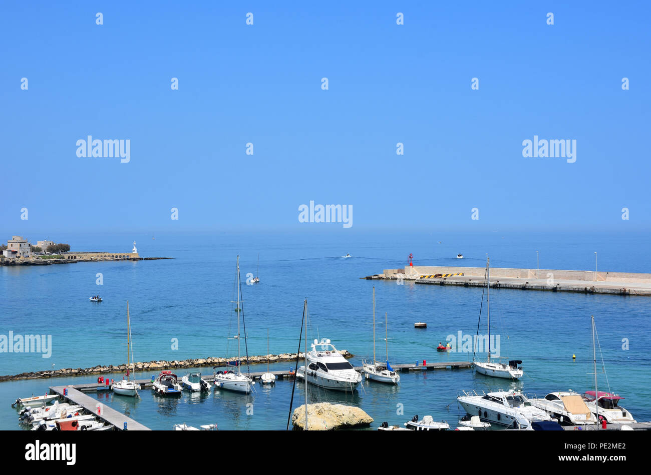 Italy, Otranto, port, view and details Stock Photo - Alamy