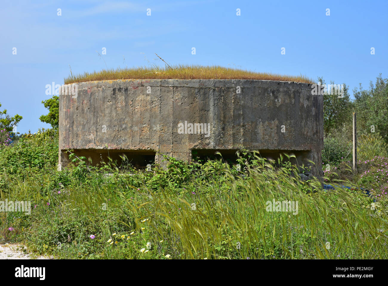 Italy, Otranto, abandoned bunker of the last war Stock Photo - Alamy