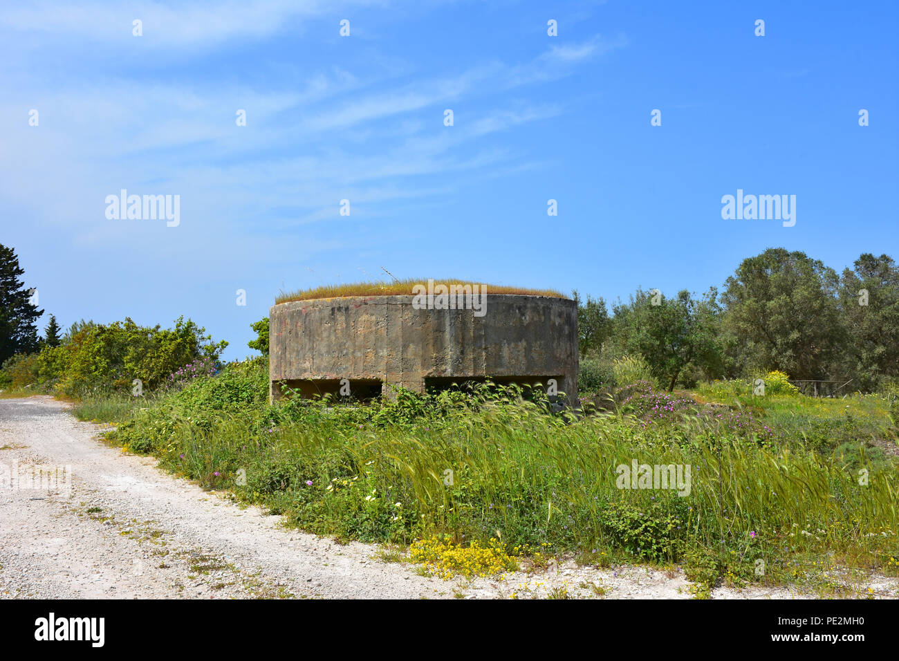 Italy, Otranto, abandoned bunker of the last war Stock Photo - Alamy