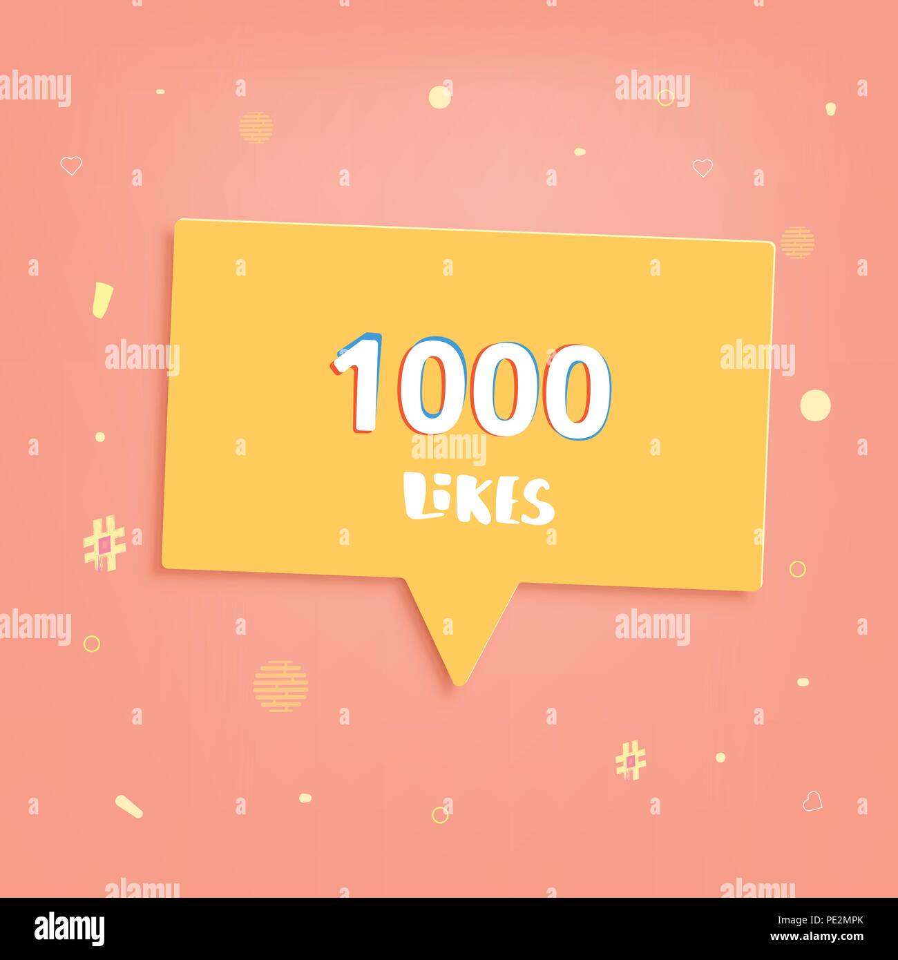 1000 likes vector vectors hi-res stock photography and images - Alamy