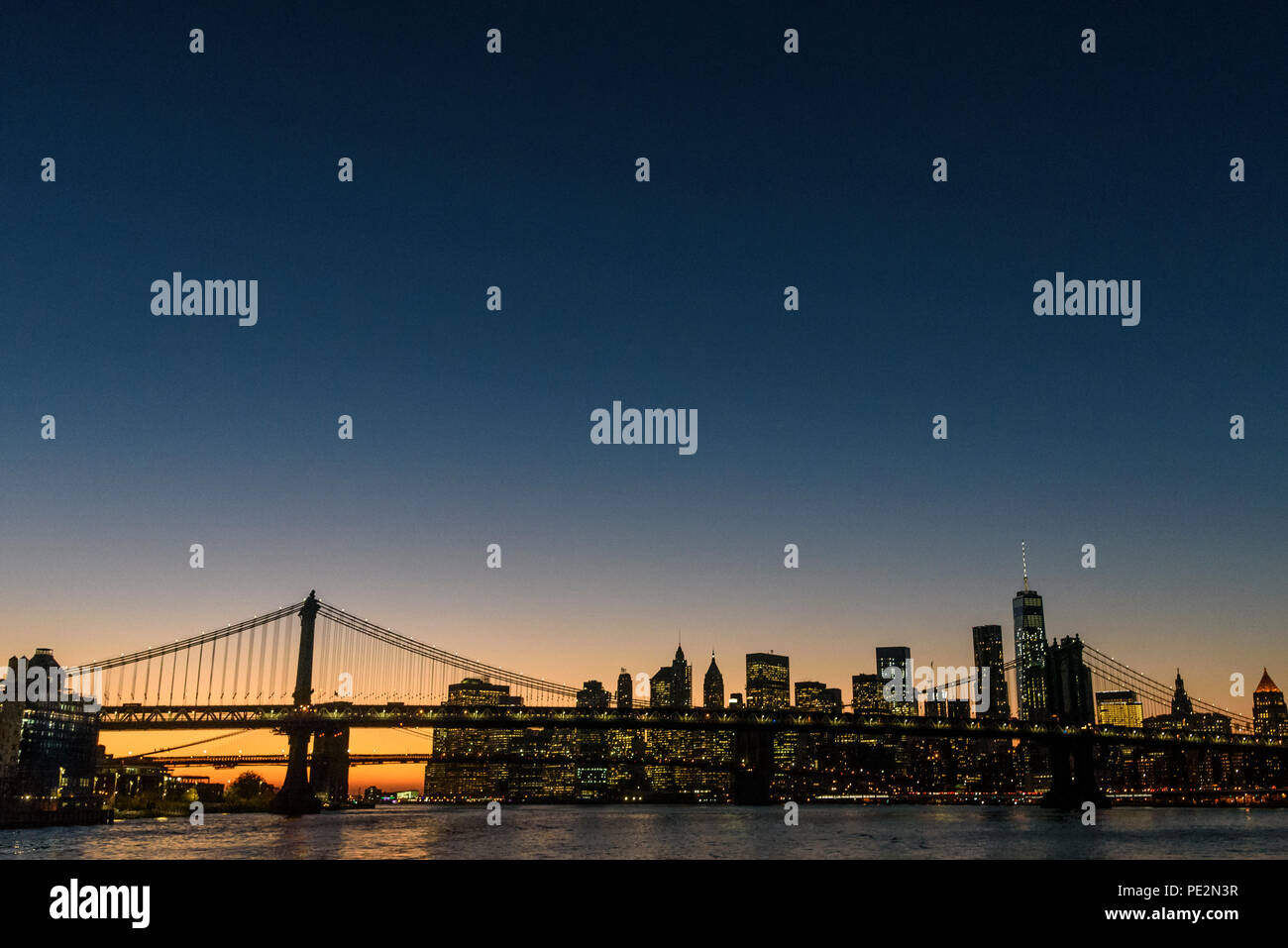 04-11-15, New York, USA. Manhattan as the sun sets. Photo: © Simon ...