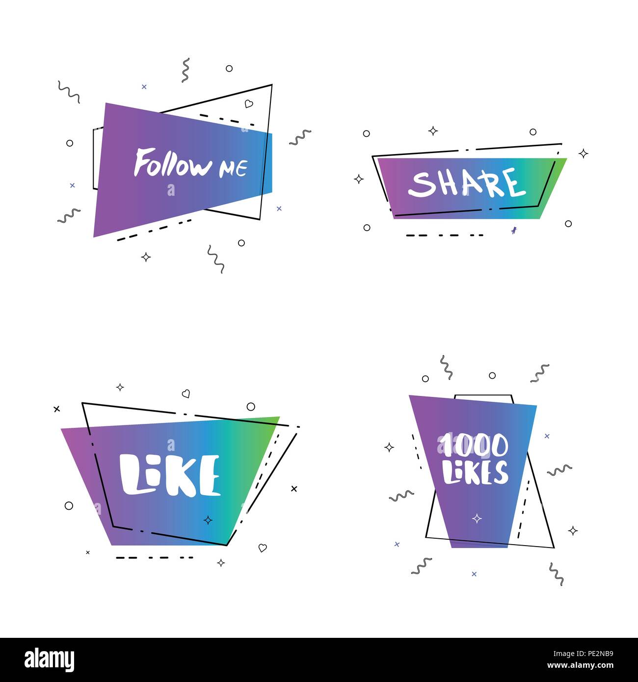 1000 likes vector vectors hi-res stock photography and images - Alamy