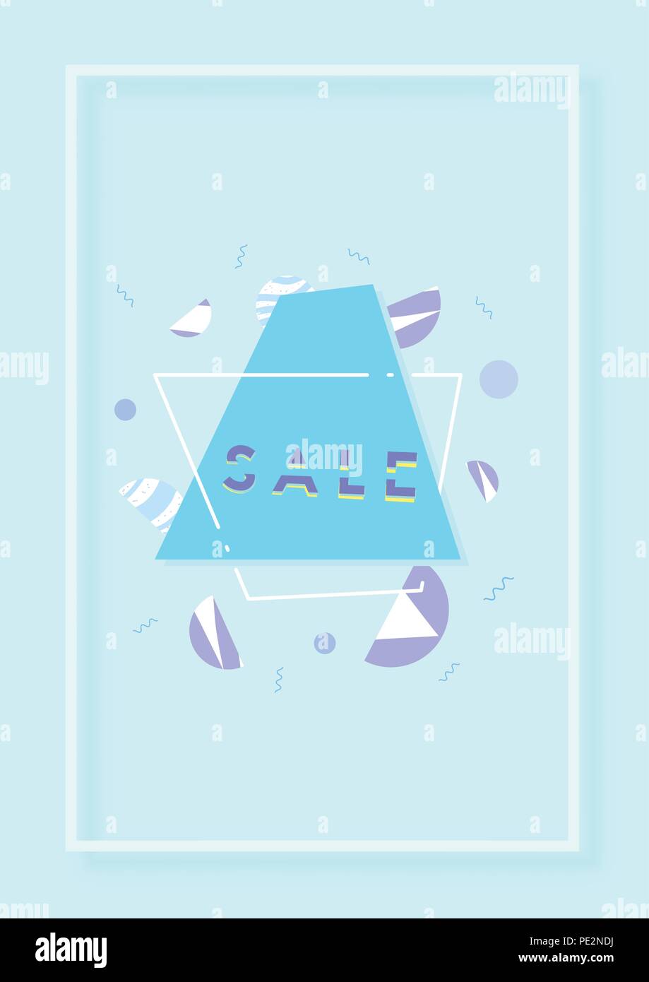 Sale banner. Template for web and social media. Geometric shape with ...
