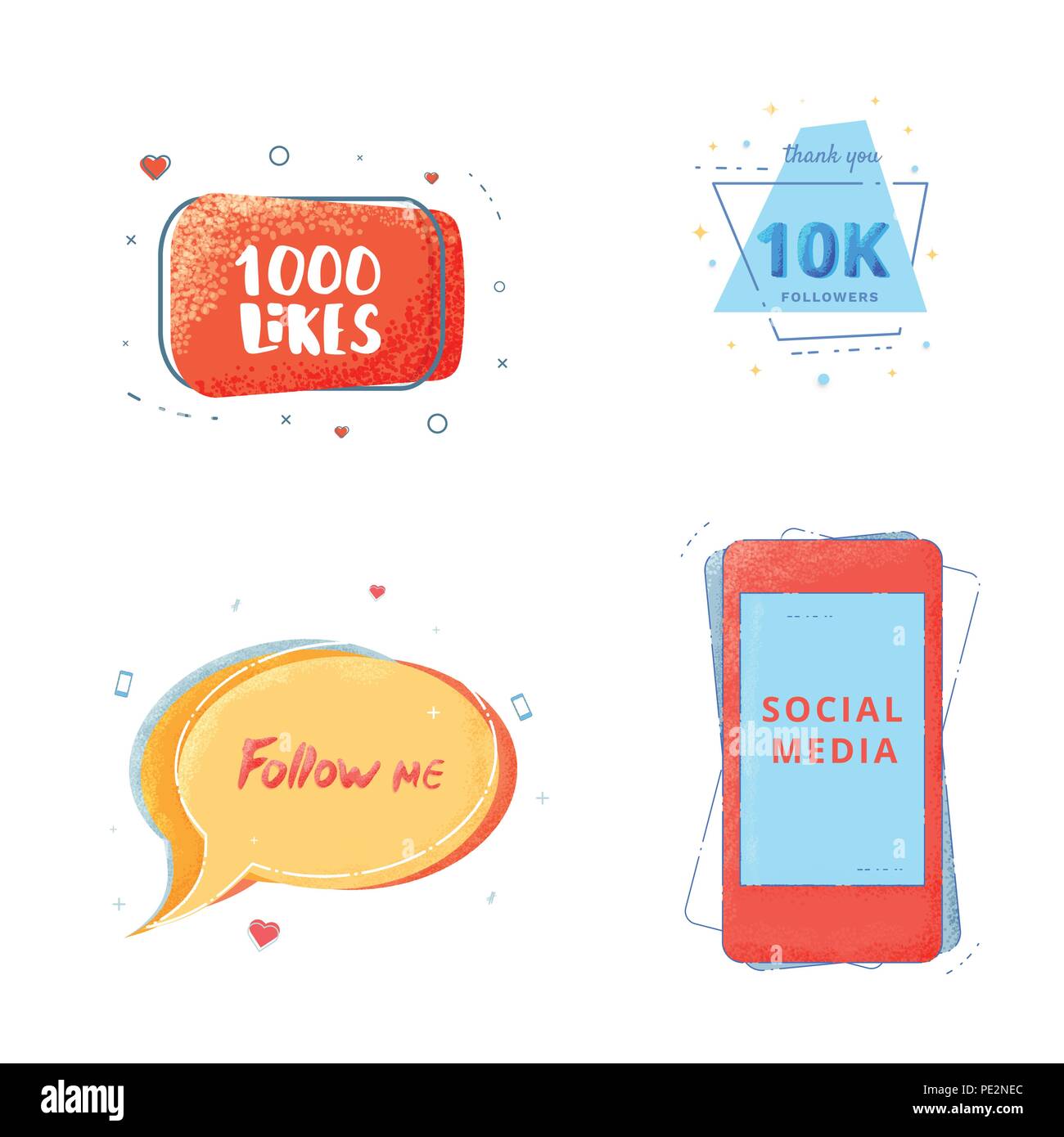 1000 likes vector vectors hi-res stock photography and images - Alamy