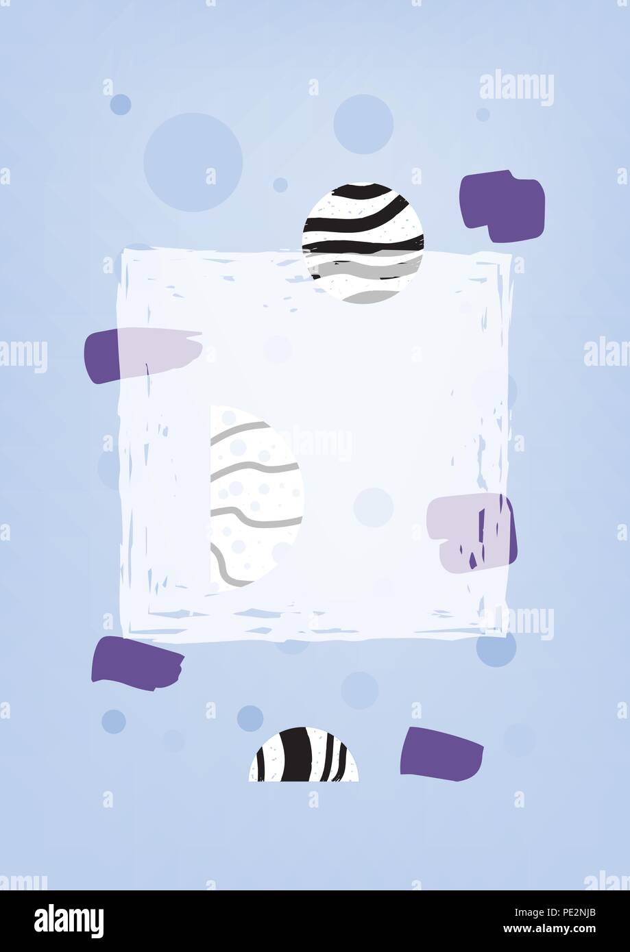 Abstract vertical cover. Geometric background. Template for trendy ...