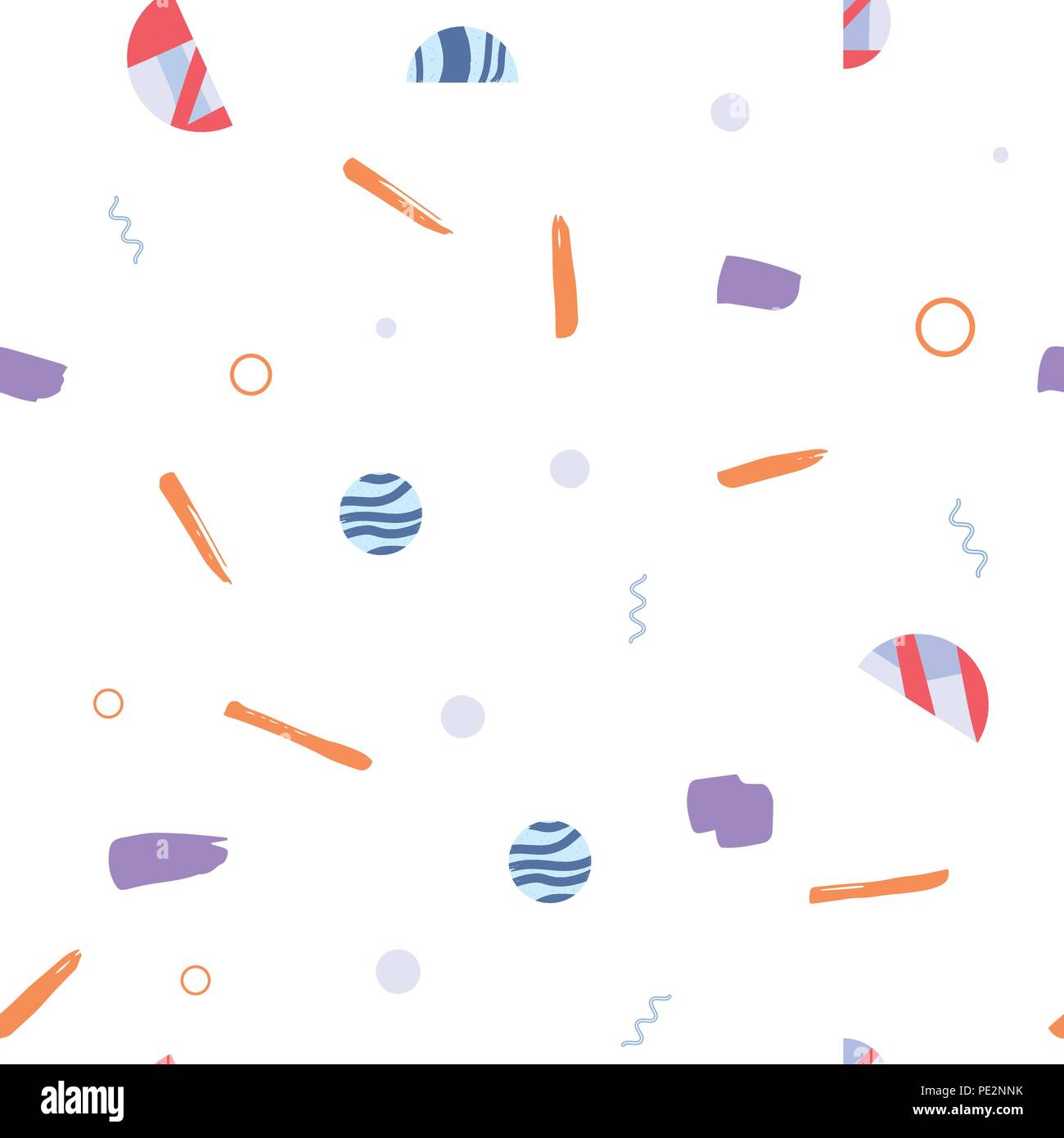 Abstract geometric seamless pattern. Background with random shapes ...