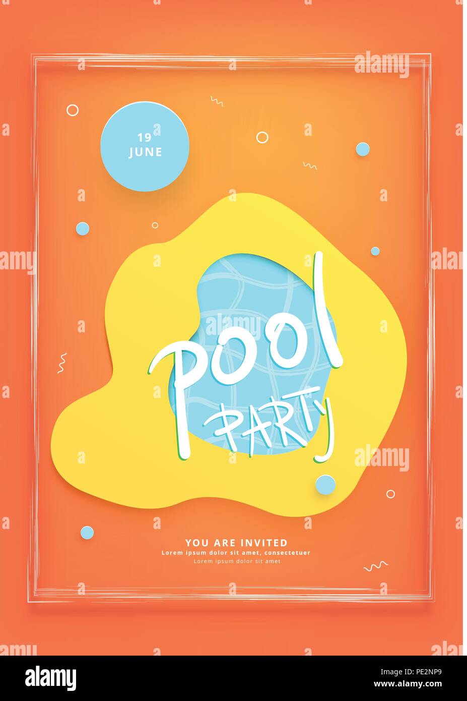 Pool Party Printable Paper Editable And Printable Pool Party