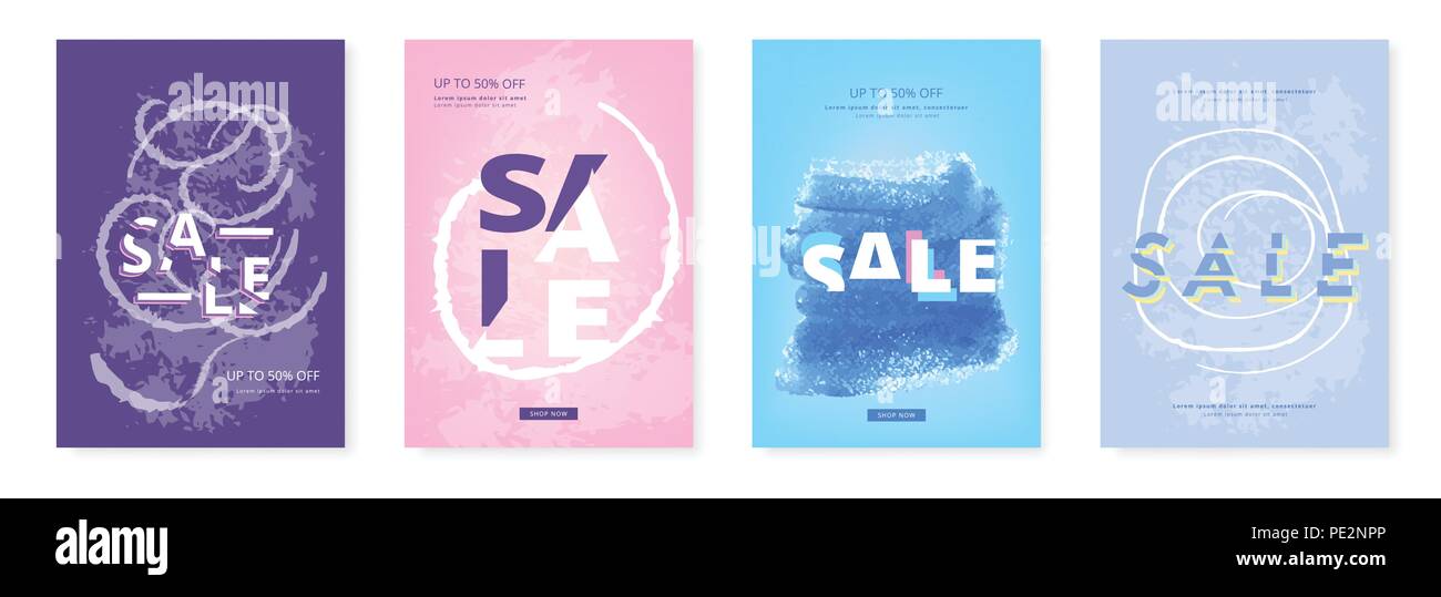 Set of Sale card. Vertical templates for graphic design and social ...