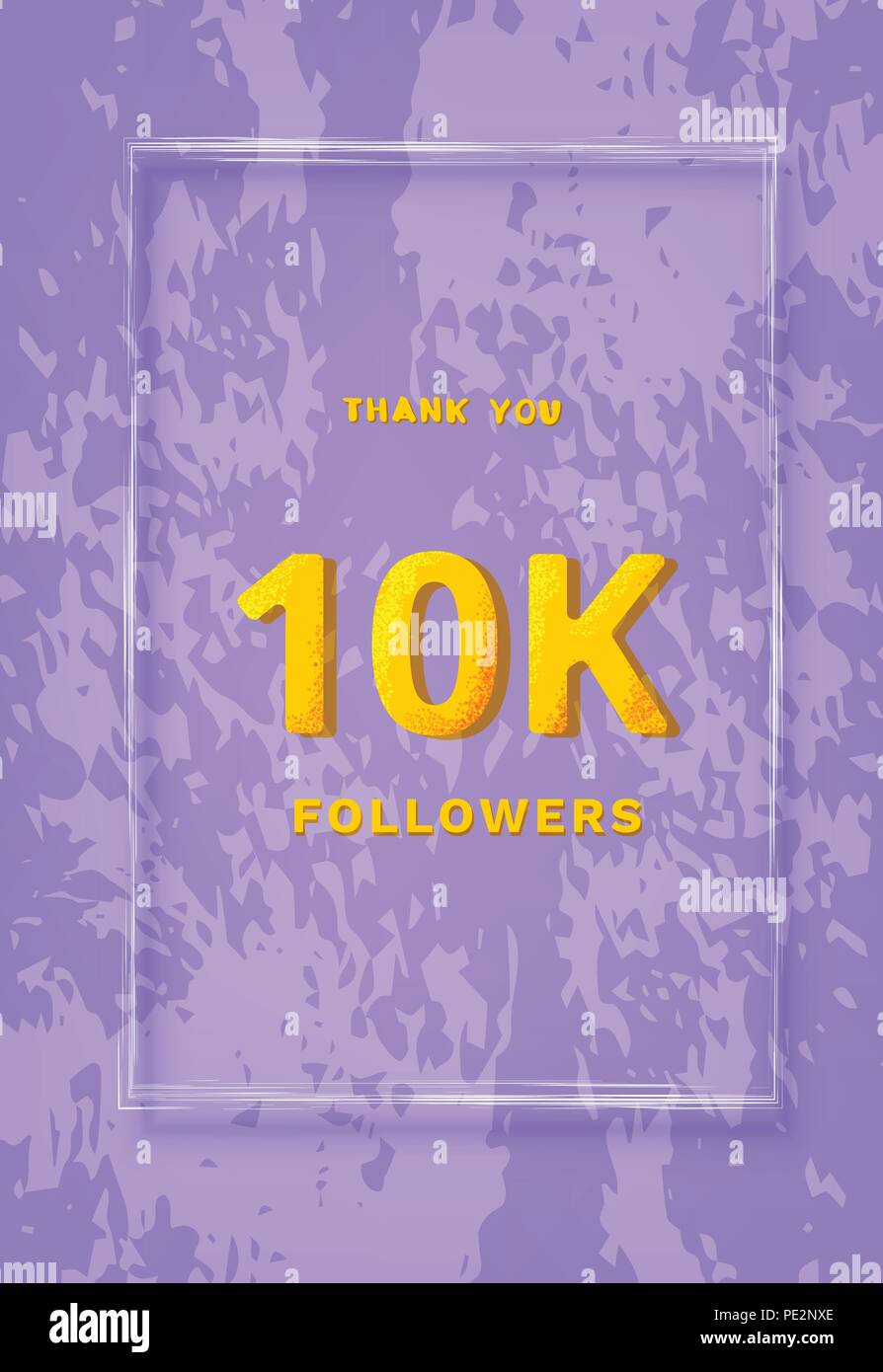 10K followers thank you post. 10000 subscribers vertical banner wiht ...