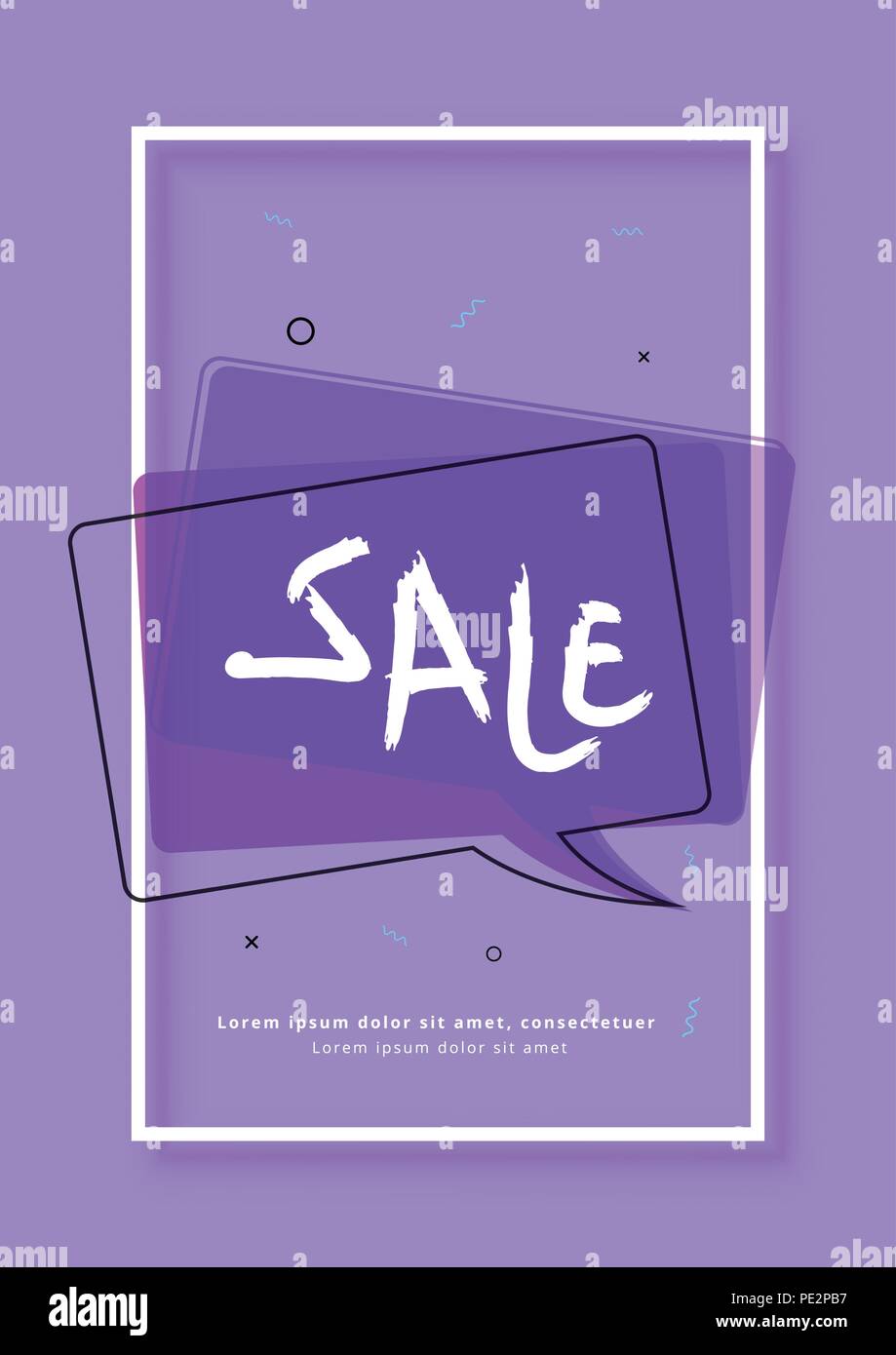 Sale card. Template for advertising. Vector illustration Stock Vector ...