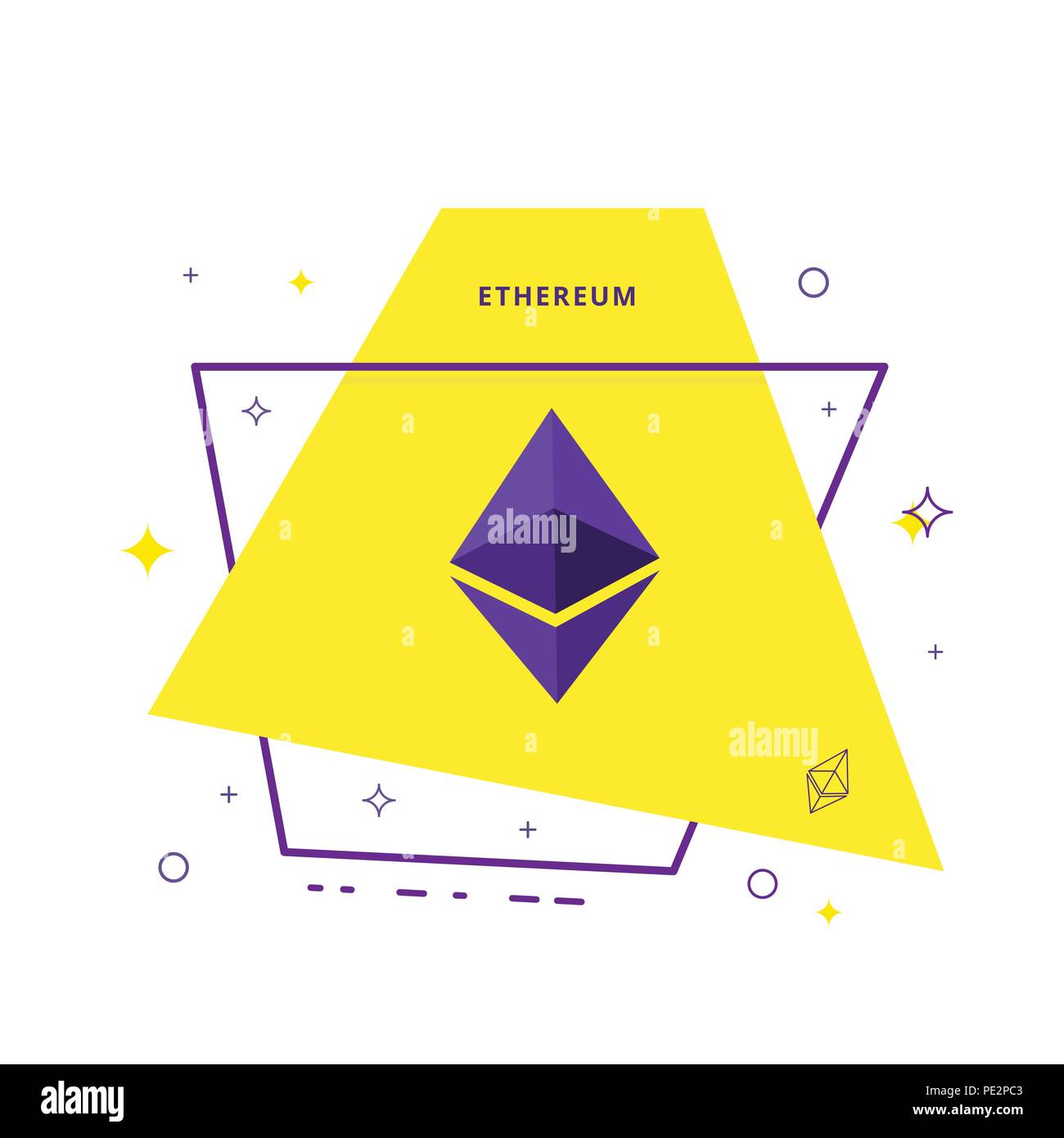 Ethereum badge. Vector illustration Stock Vector Image & Art - Alamy