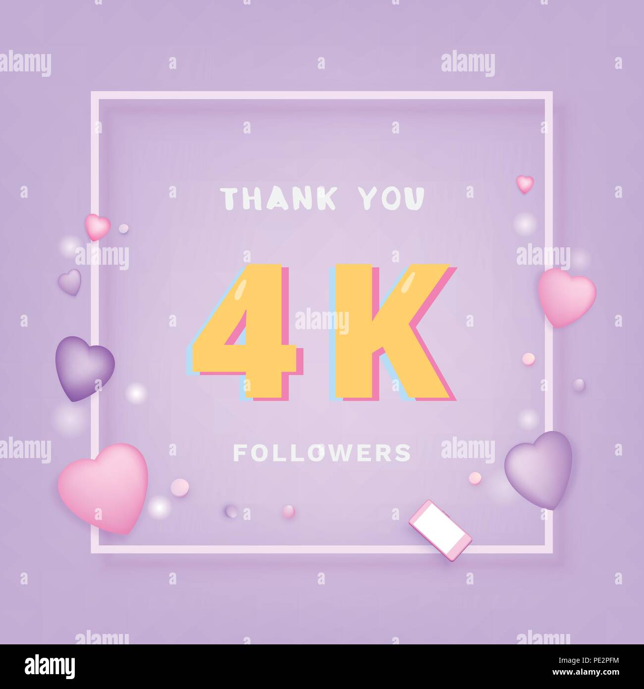 4k followers vector vectors hi-res stock photography and images - Alamy