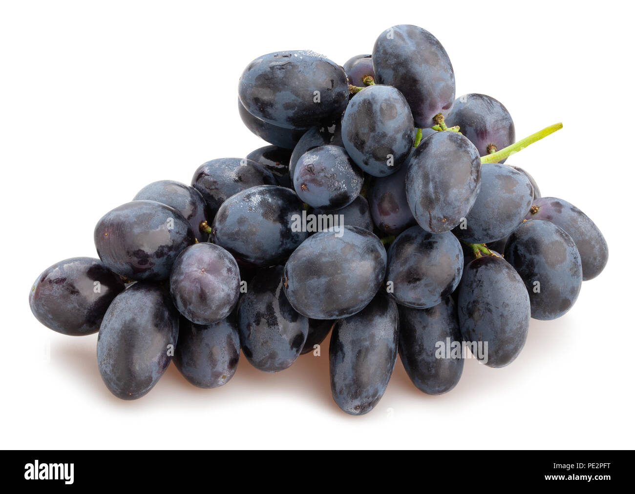 blue grapes path isolated Stock Photo - Alamy
