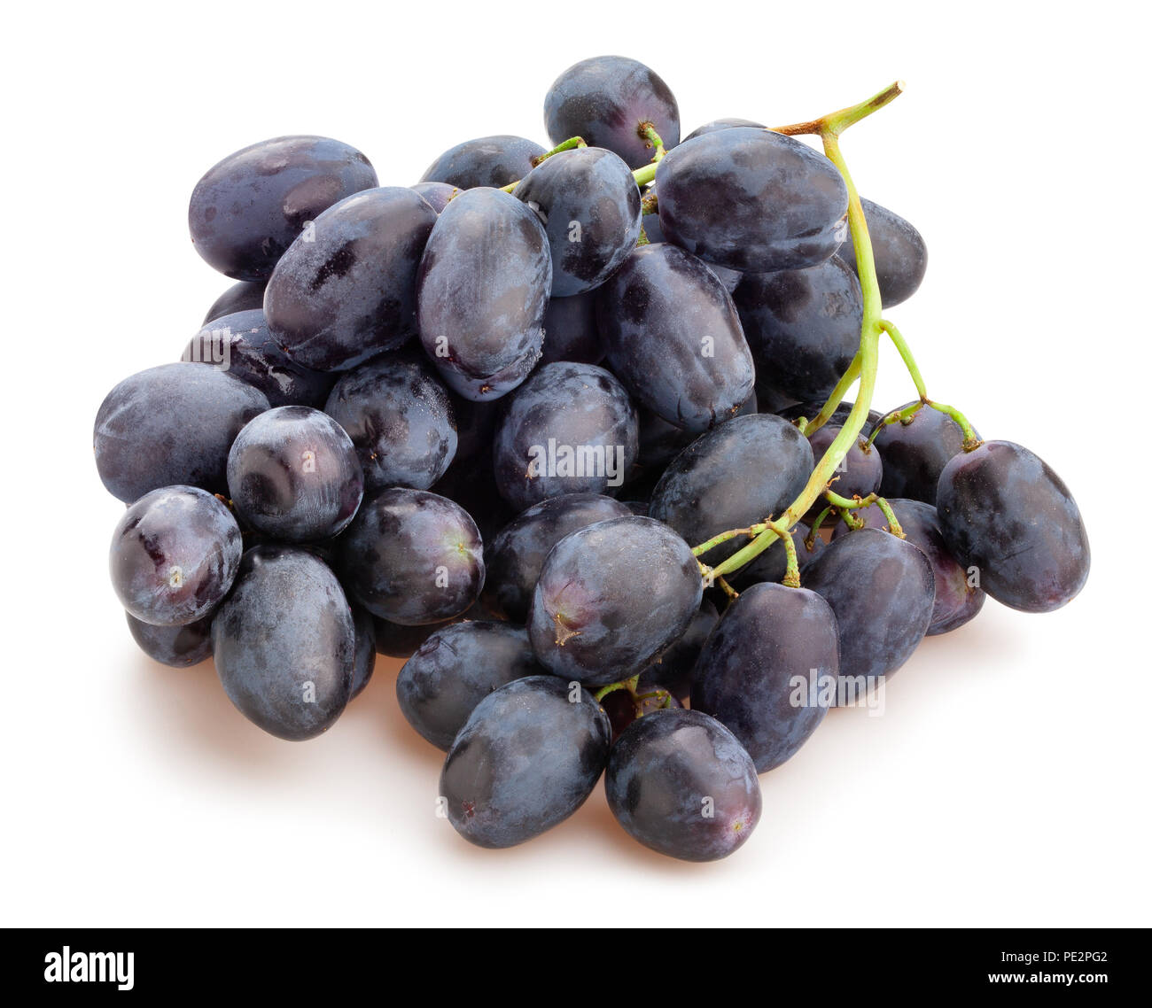 blue grapes path isolated Stock Photo - Alamy