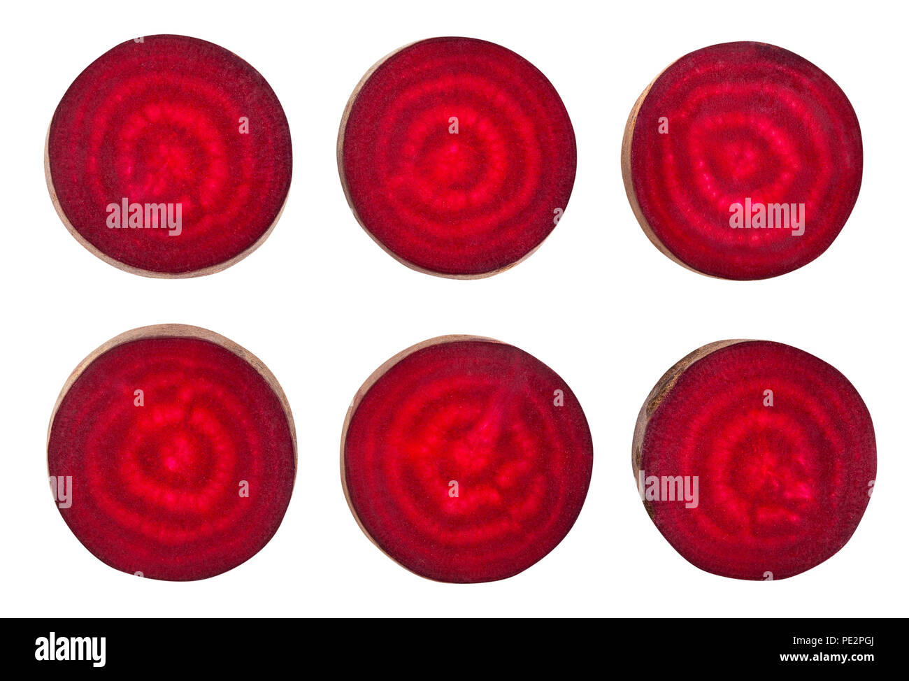 sliced long beetroot path isolated Stock Photo - Alamy