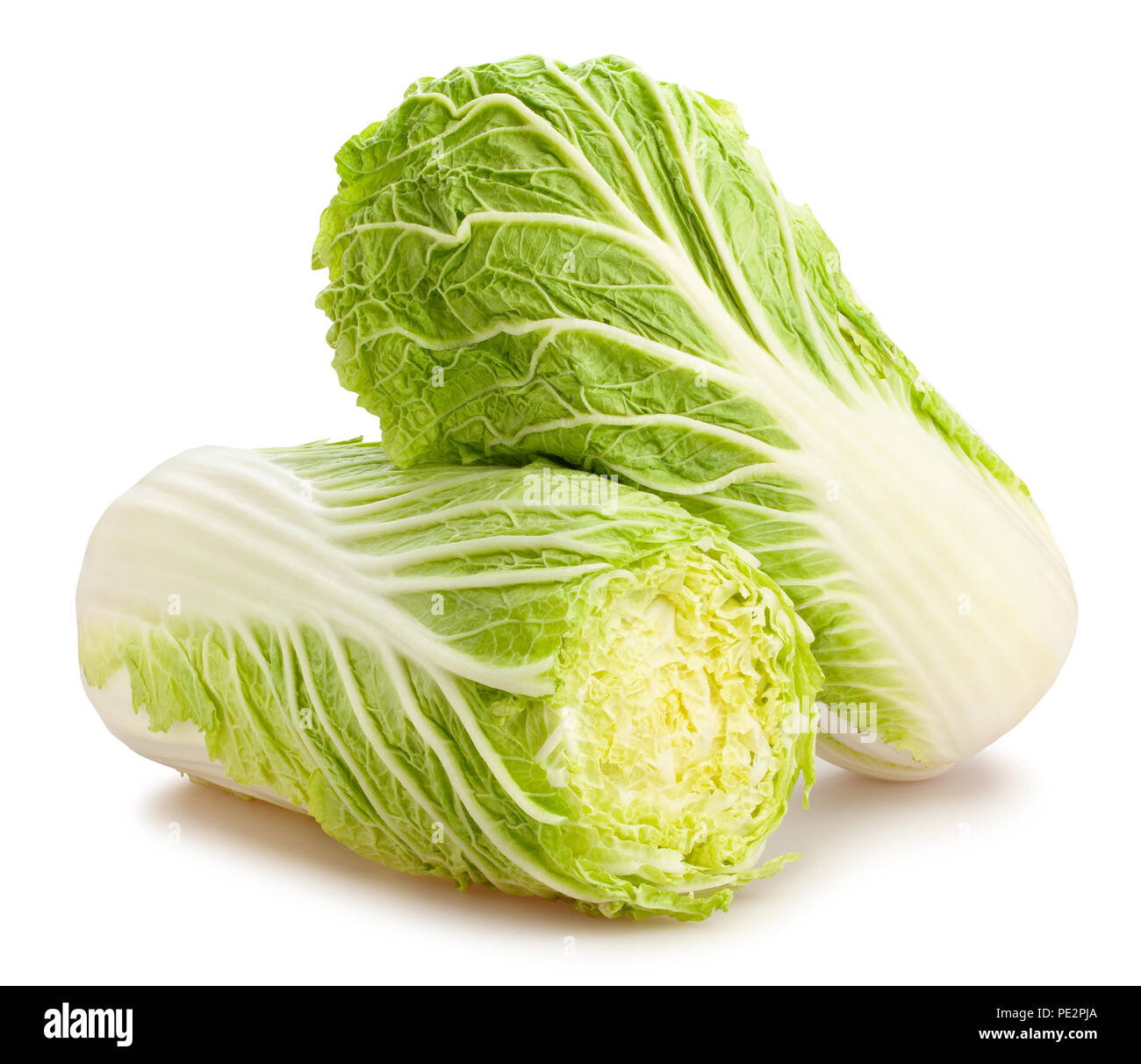 sliced chinese cabbage path isolated Stock Photo - Alamy