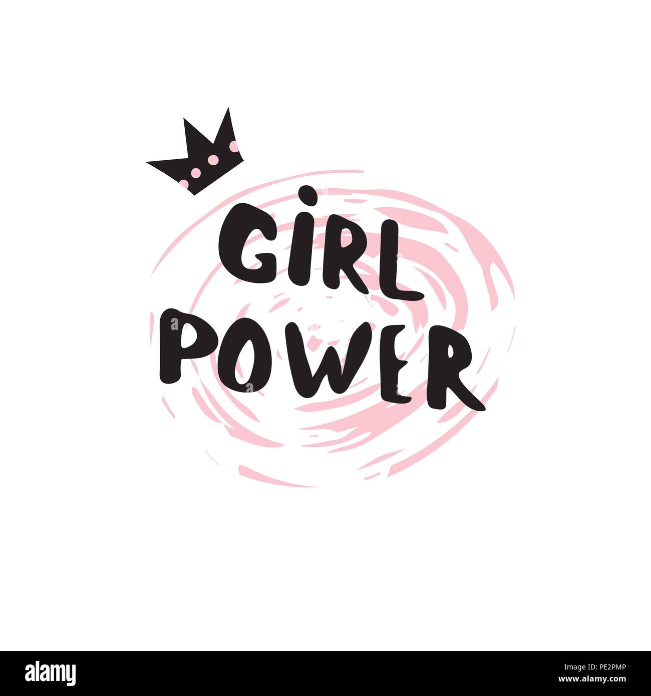 Girl Power composition. Vector illustration Stock Vector Image & Art ...