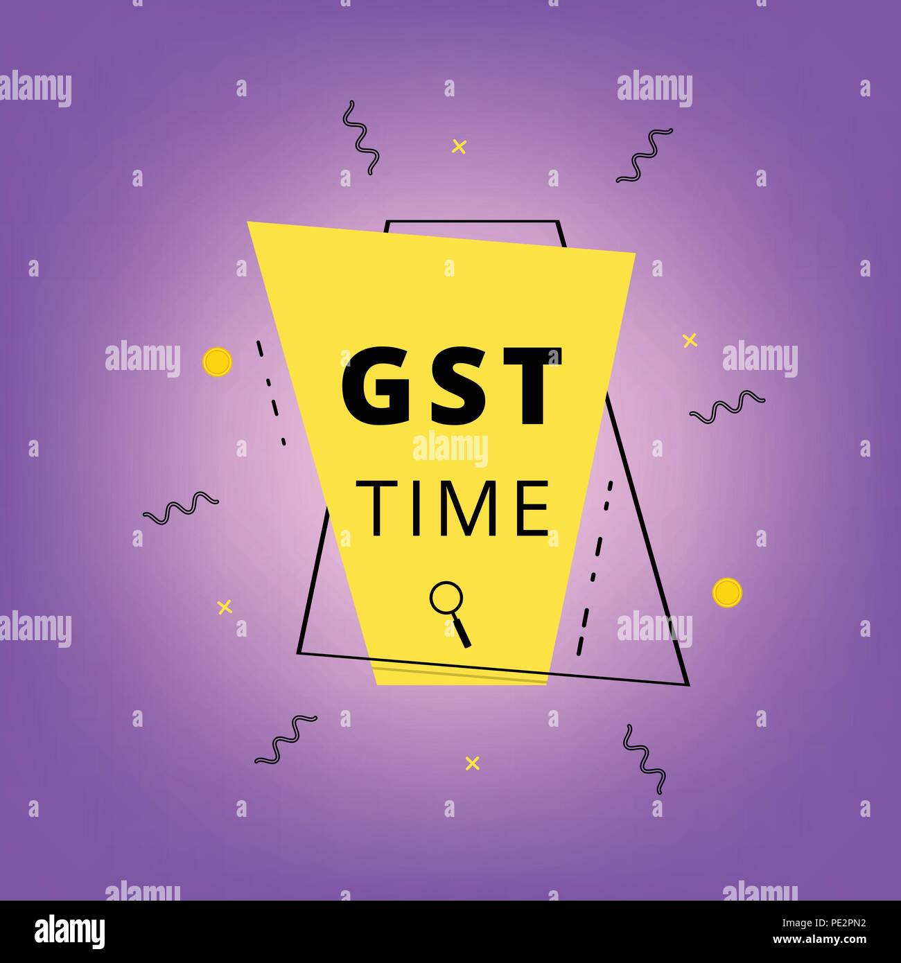 GST time banner. Vector illustration Stock Vector Image & Art - Alamy